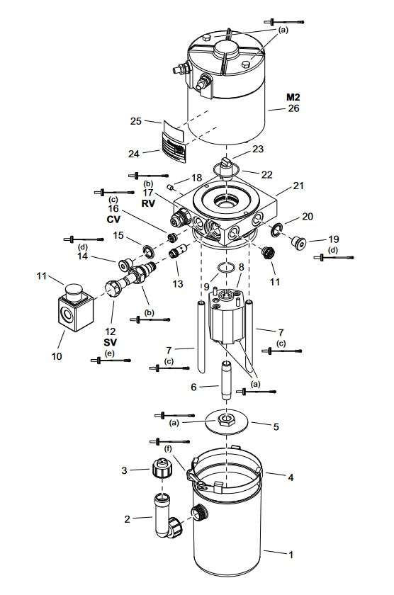 Crown WP 3000 Hydraulic Tank 0.7L 151857