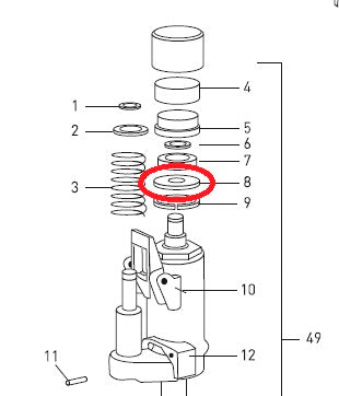 BT Toyota LHM230 Washer 36mm x 72mm x 3mm 47995
